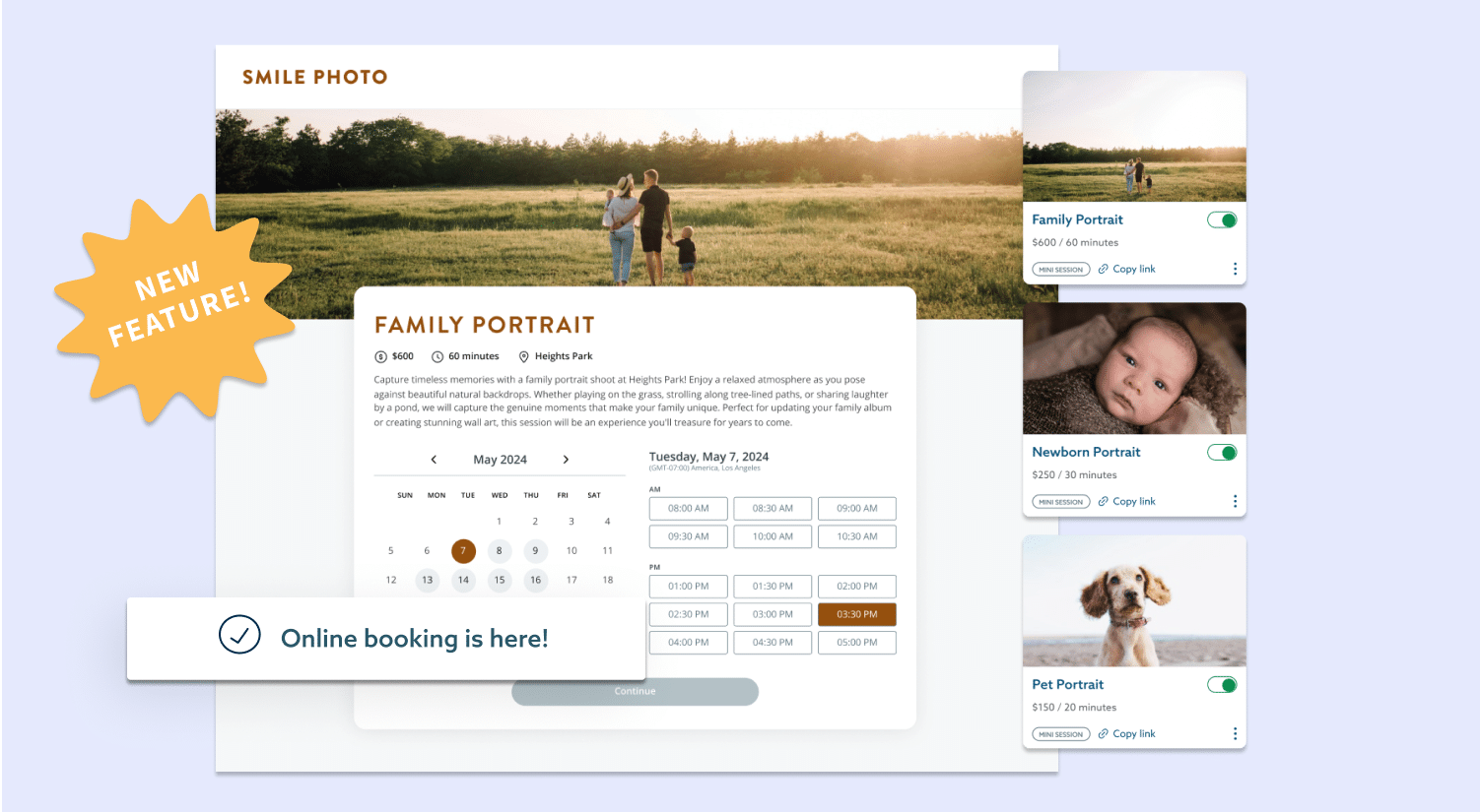 Online Booking App for Photographers | ShootProof